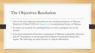 Early constitutional history of Pakistan, !956,1962 and 1973 ...