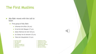 Early converts to islam part 1 | PPT