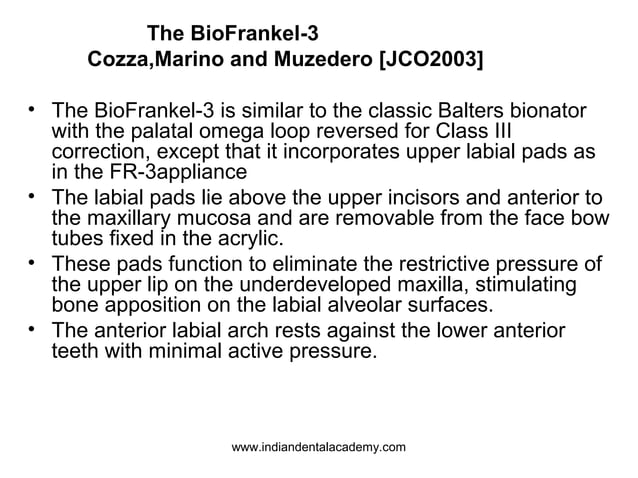 Early correction of class 3 | PPT