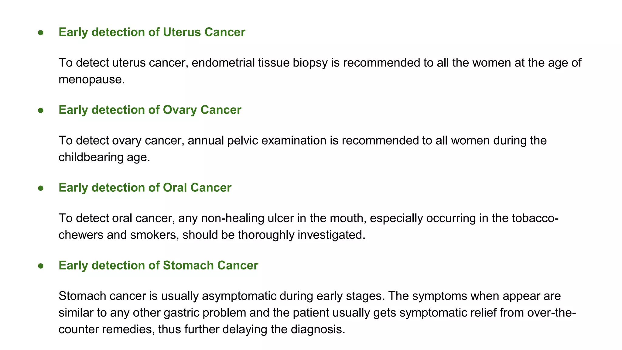 Early Detection of Cancer | PPTX
