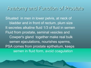 Early detection of carcinoma prostate by Dr. U.K.Shrivastava (MS,FAIS ...