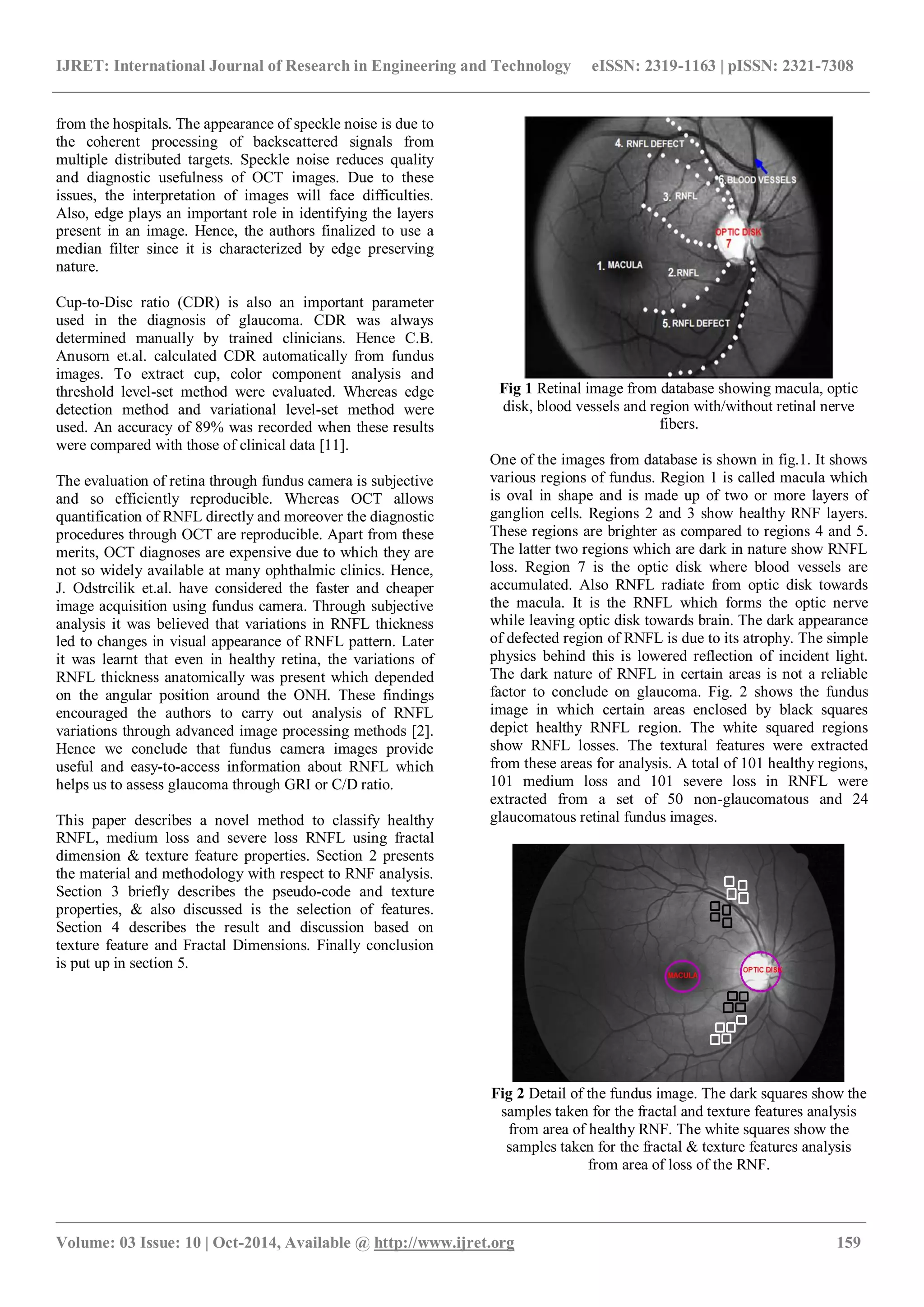 Early detection of glaucoma through retinal nerve fiber layer analysis using fractal dimension ...