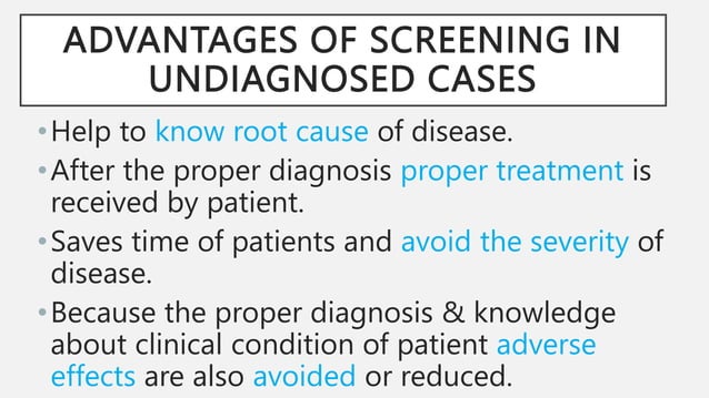 #early detection & referral of Undiagnosed Cases.pptx | Diseases and ...