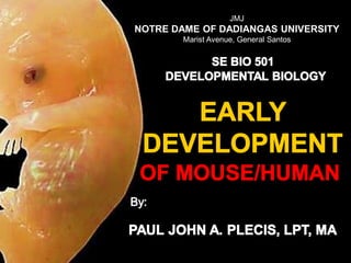 Early Development of Mammals (Mouse and Human).pdf