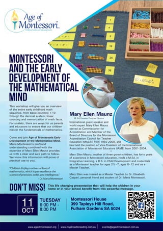 Montessori and the early development of the mathematical mind | PDF ...