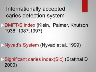 Early diagnosis of dental caries | PPTX