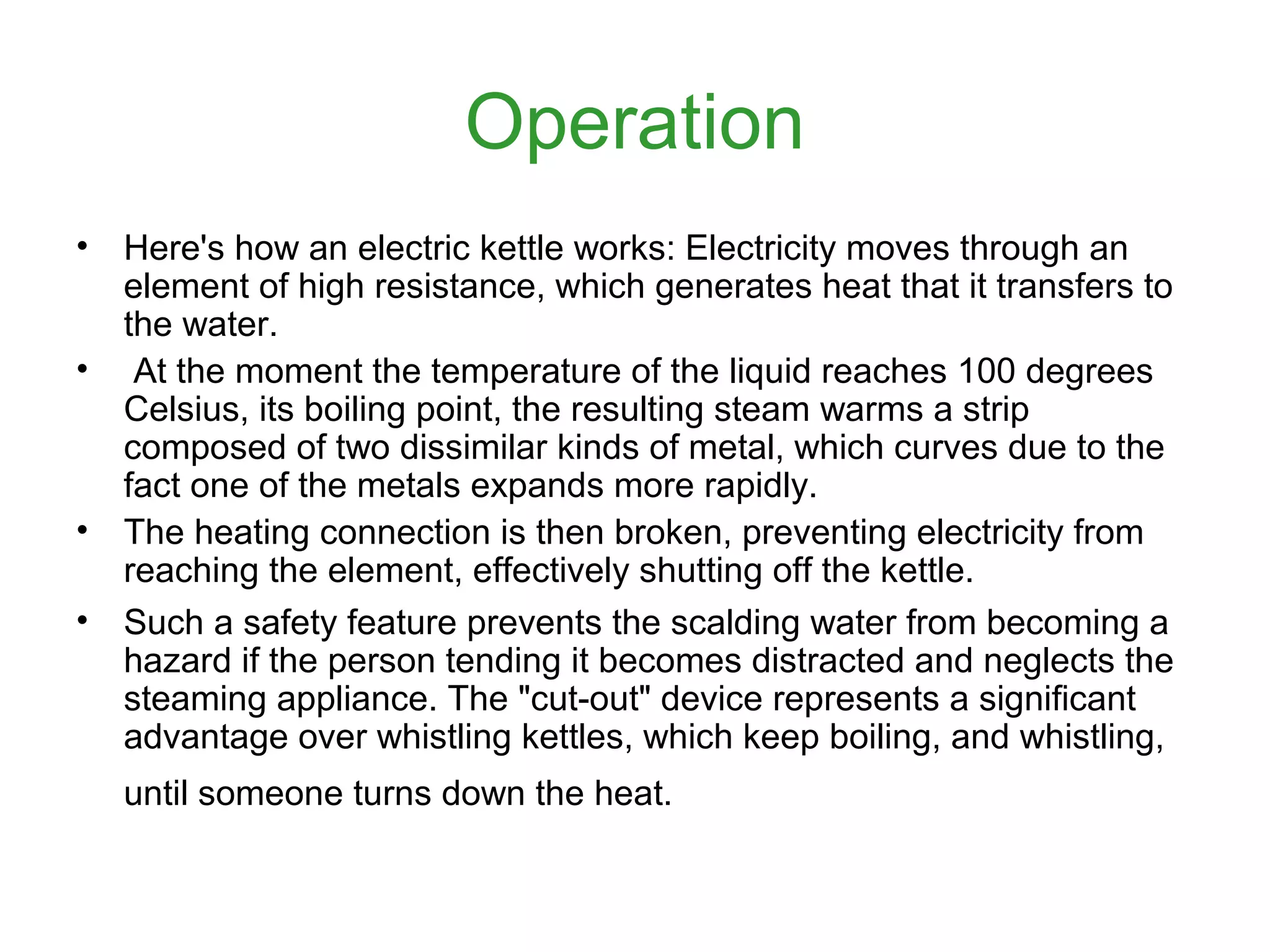 Early electric kettle and iron | PPT