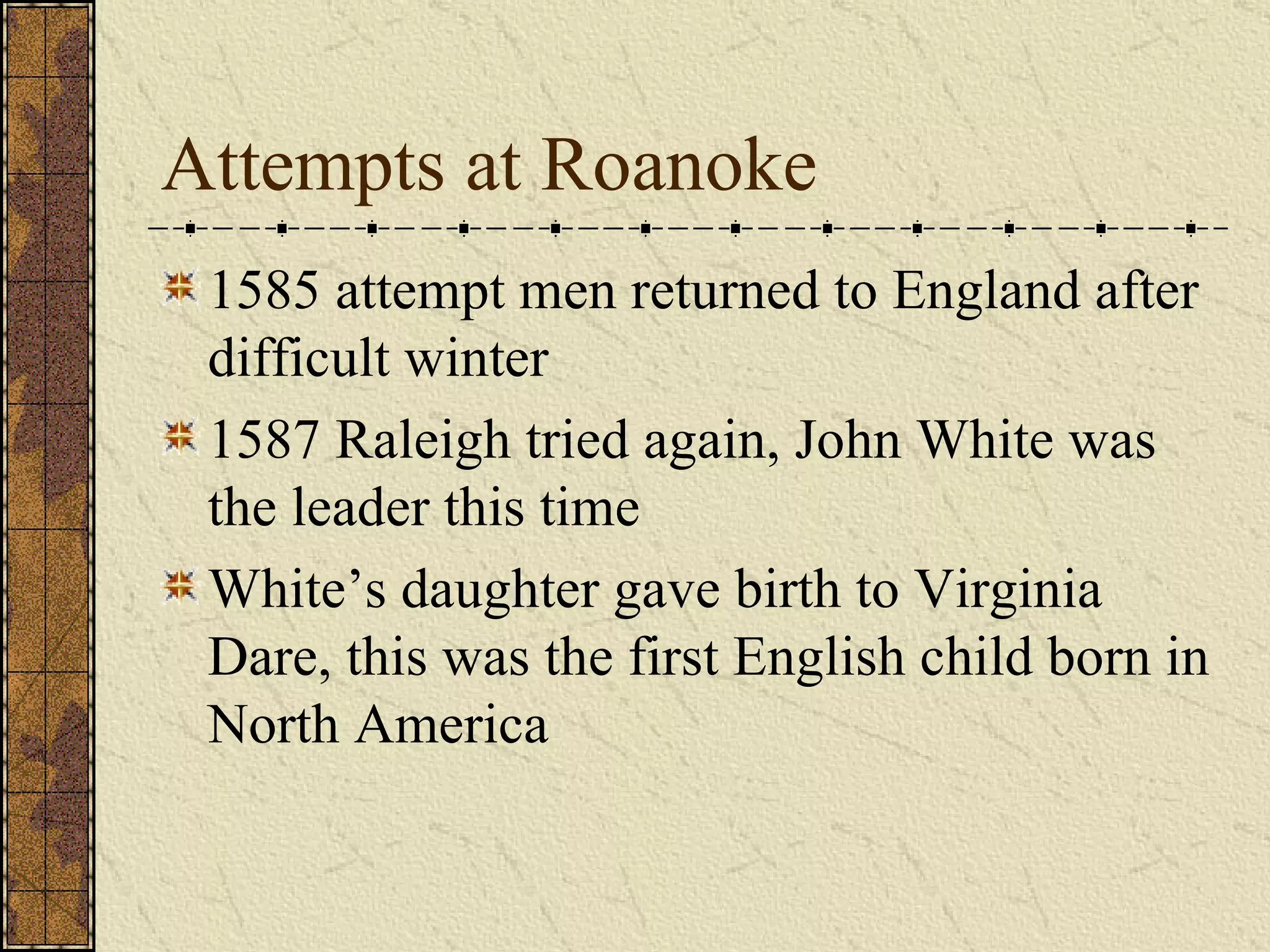 Early English Settlements | PPT | North America Travel | Travel Locations