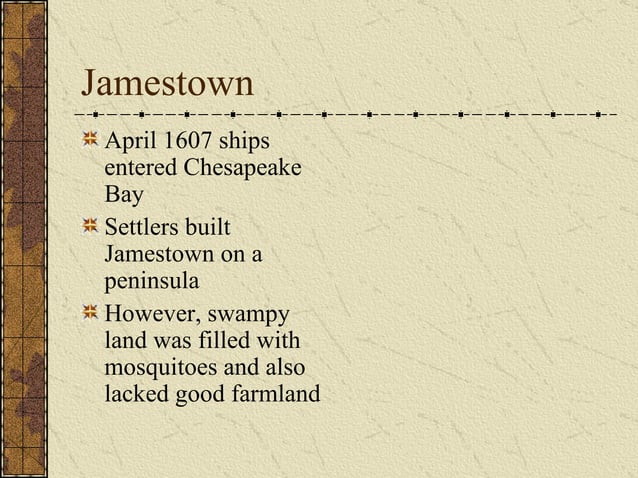 Early English Settlements | PPT | North America Travel | Travel Locations