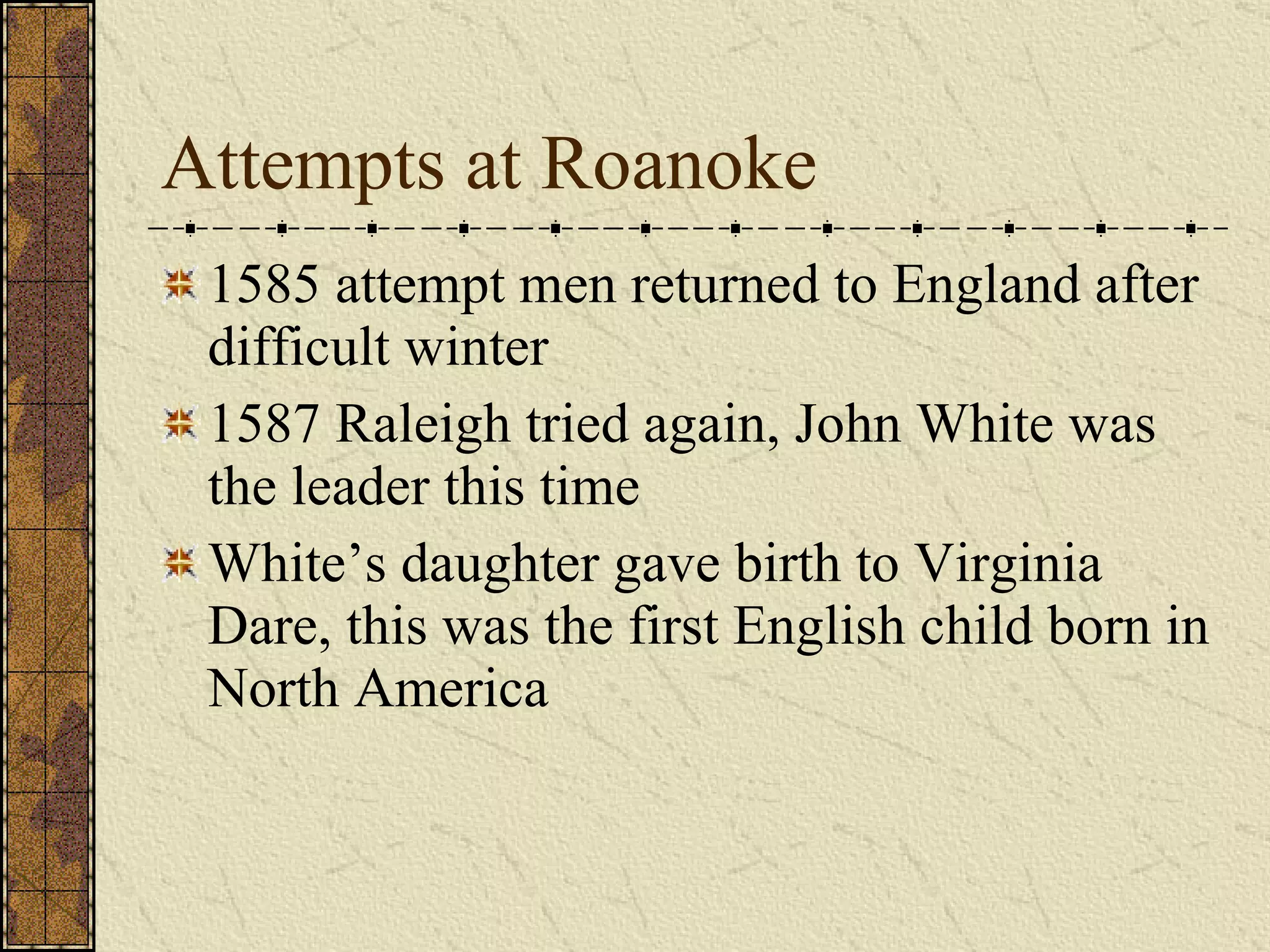 Early English Settlements | PPT