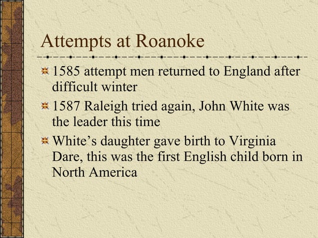 Early English Settlements | PPT