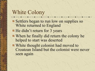 Early English Settlements | PPT