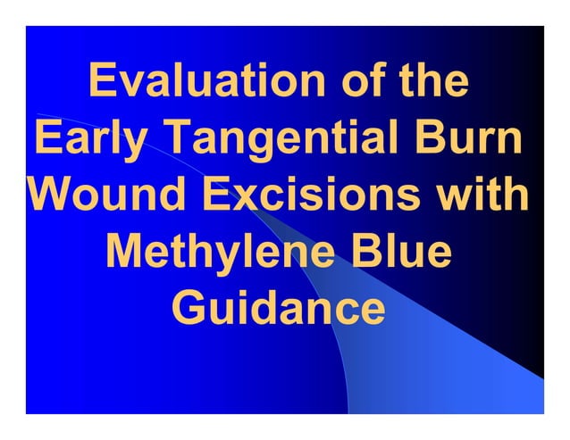 Early excision &skin grafting with M.Blue guide by dr. qutaiba aldoori ...