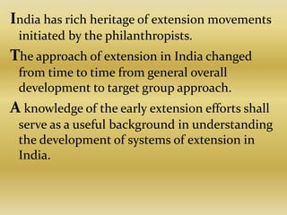 Early extension efforts | PPTX