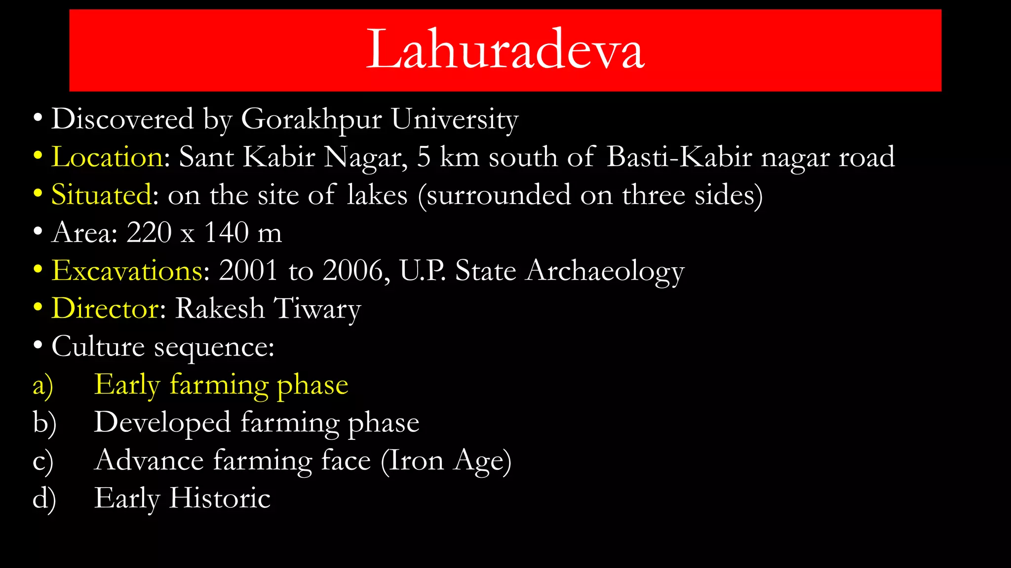 Early farming communities of Central India- Neolithic remains of Ganga ...