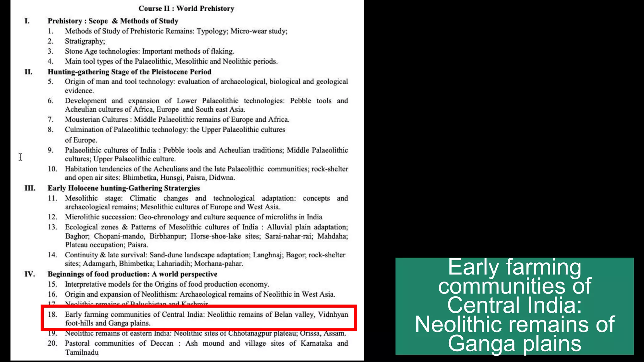 Early farming communities of Central India- Neolithic remains of Ganga ...