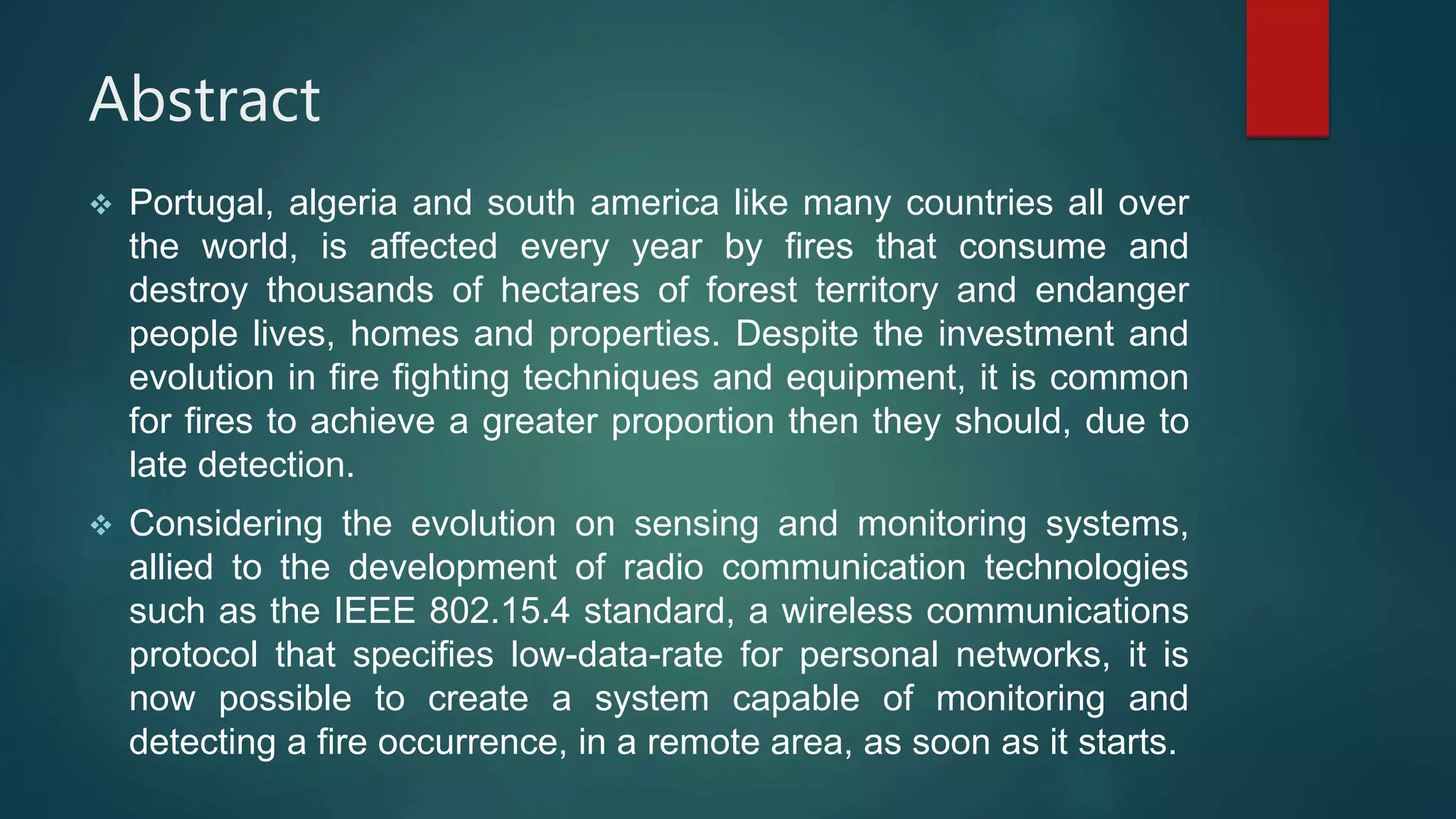Early Fire Detection System Using Wireless Sensor Ppt Pptx