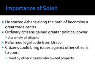 Early Government of Athens | PPTX