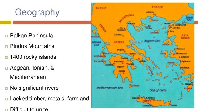 Ancient Greece Map Pindus Mountains - United States Map