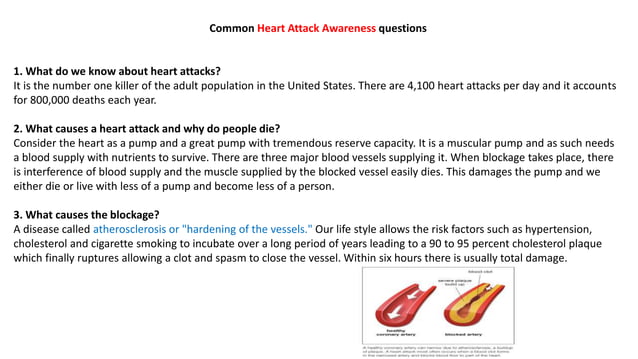 Early heart attack care education | PPTX