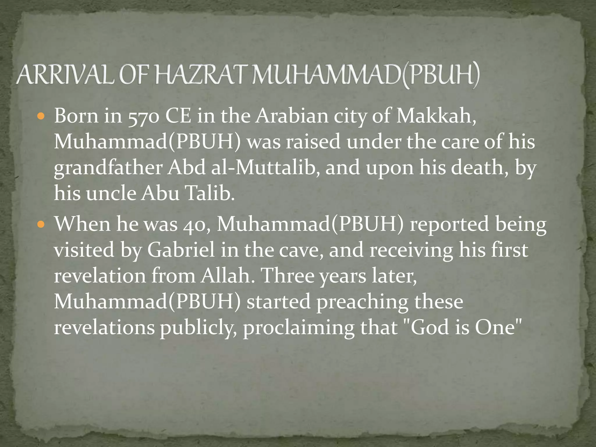 Early history of islam | PPTX