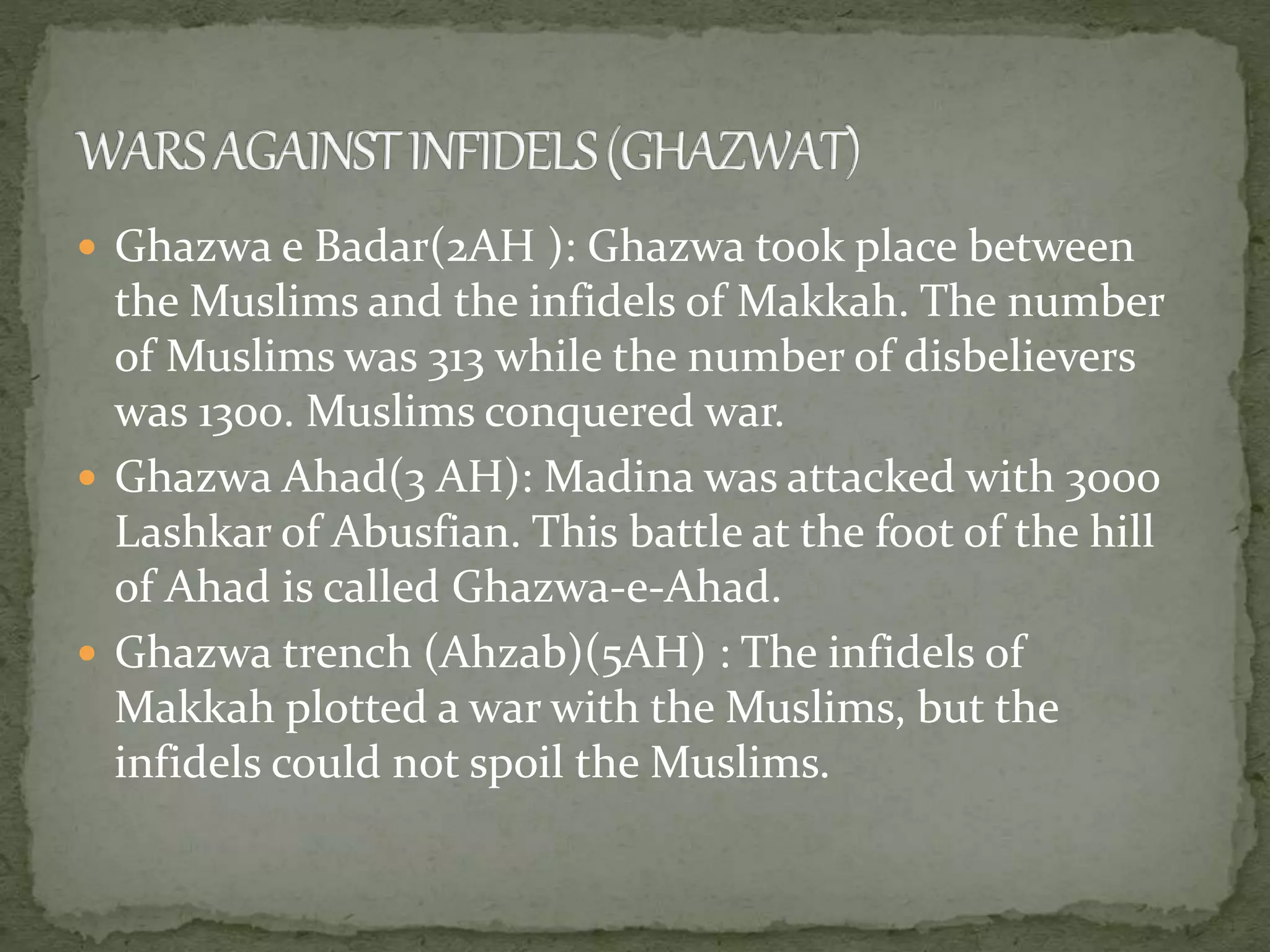 Early history of islam | PPTX