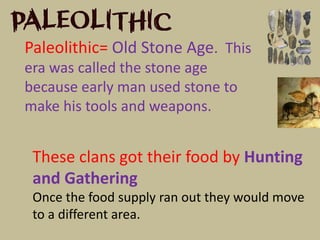 Paleolithic Food Supply