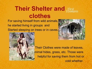 Early Humans Shelter
