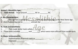 Early Humans -Social Science : Published By Deccan Traders | PPTX ...