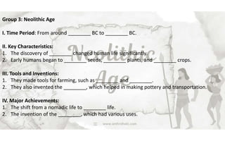 Early Humans -Social Science : Published By Deccan Traders | PPTX