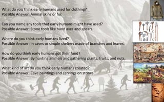 Early Humans -Social Science : Published By Deccan Traders | PPTX ...
