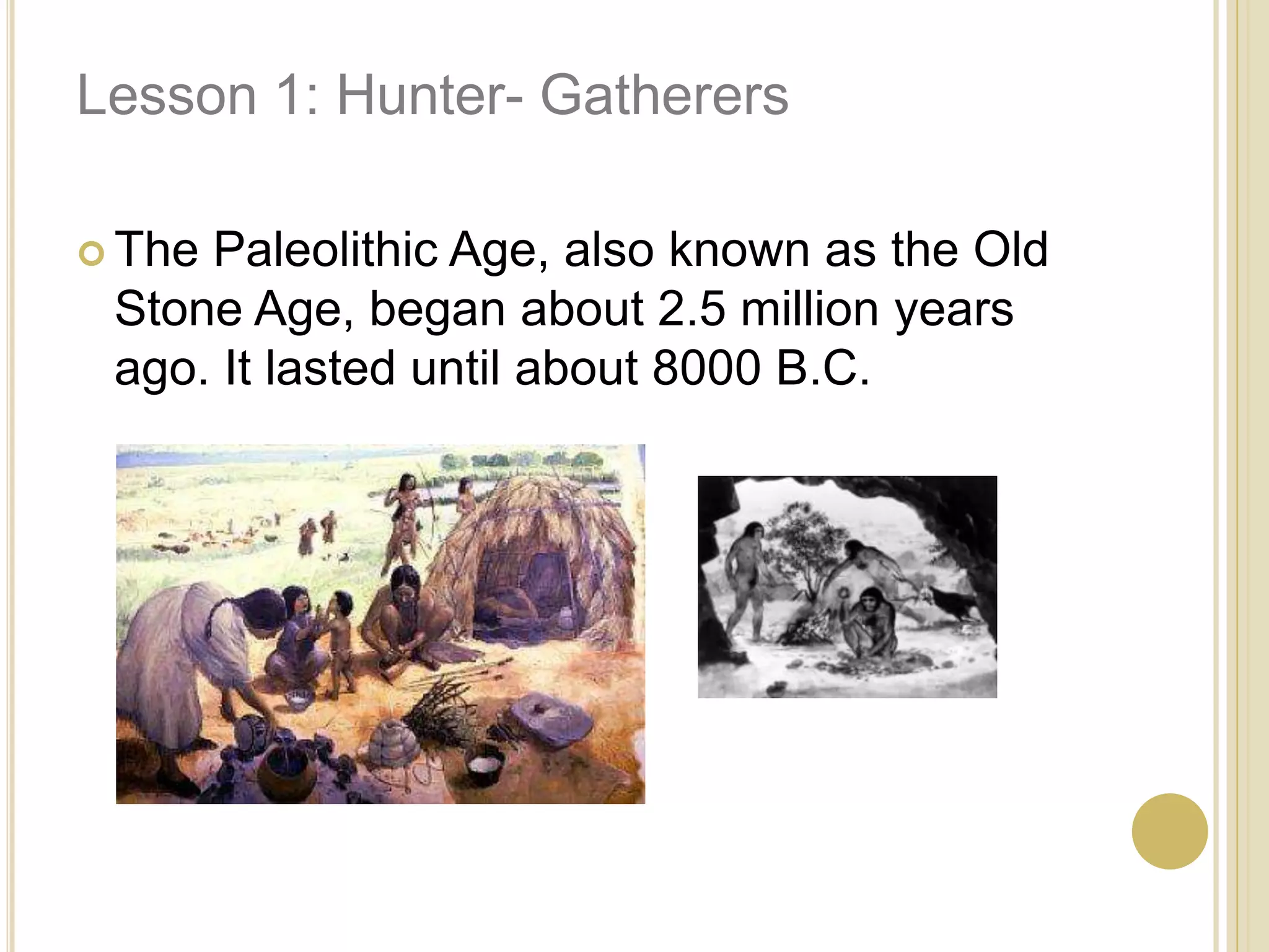 Early humans and the agricultural revolution powerpt | PPTX