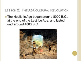Early humans and the agricultural revolution powerpt | PPTX