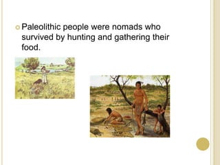 Paleolithic People Gathering
