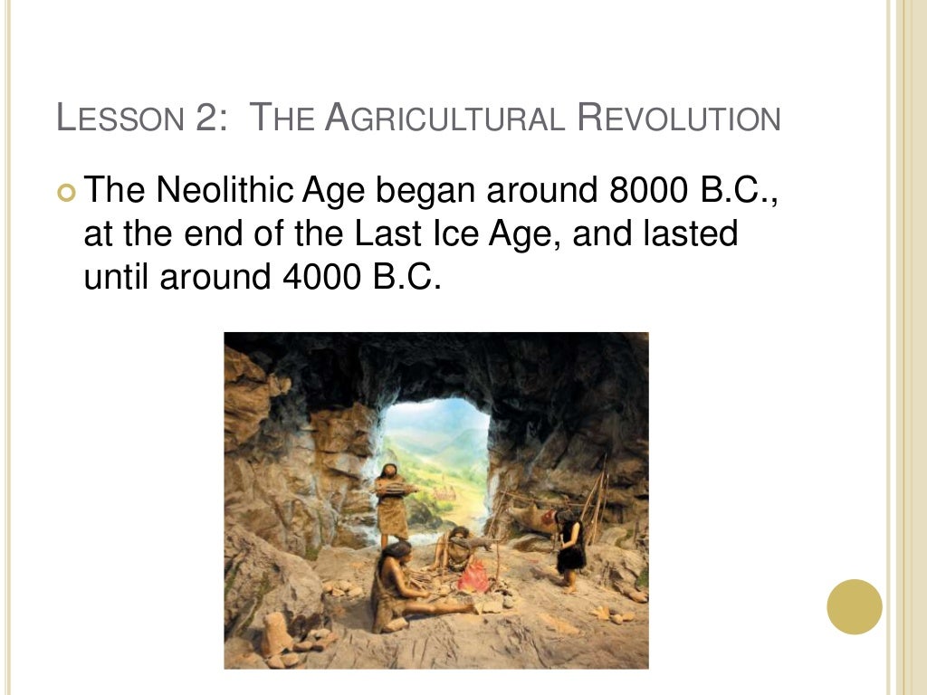 Early humans and the agricultural revolution powerpt