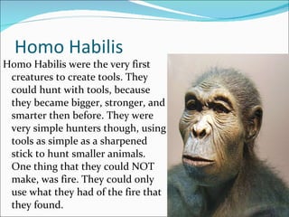 Early humans and tools | PPT