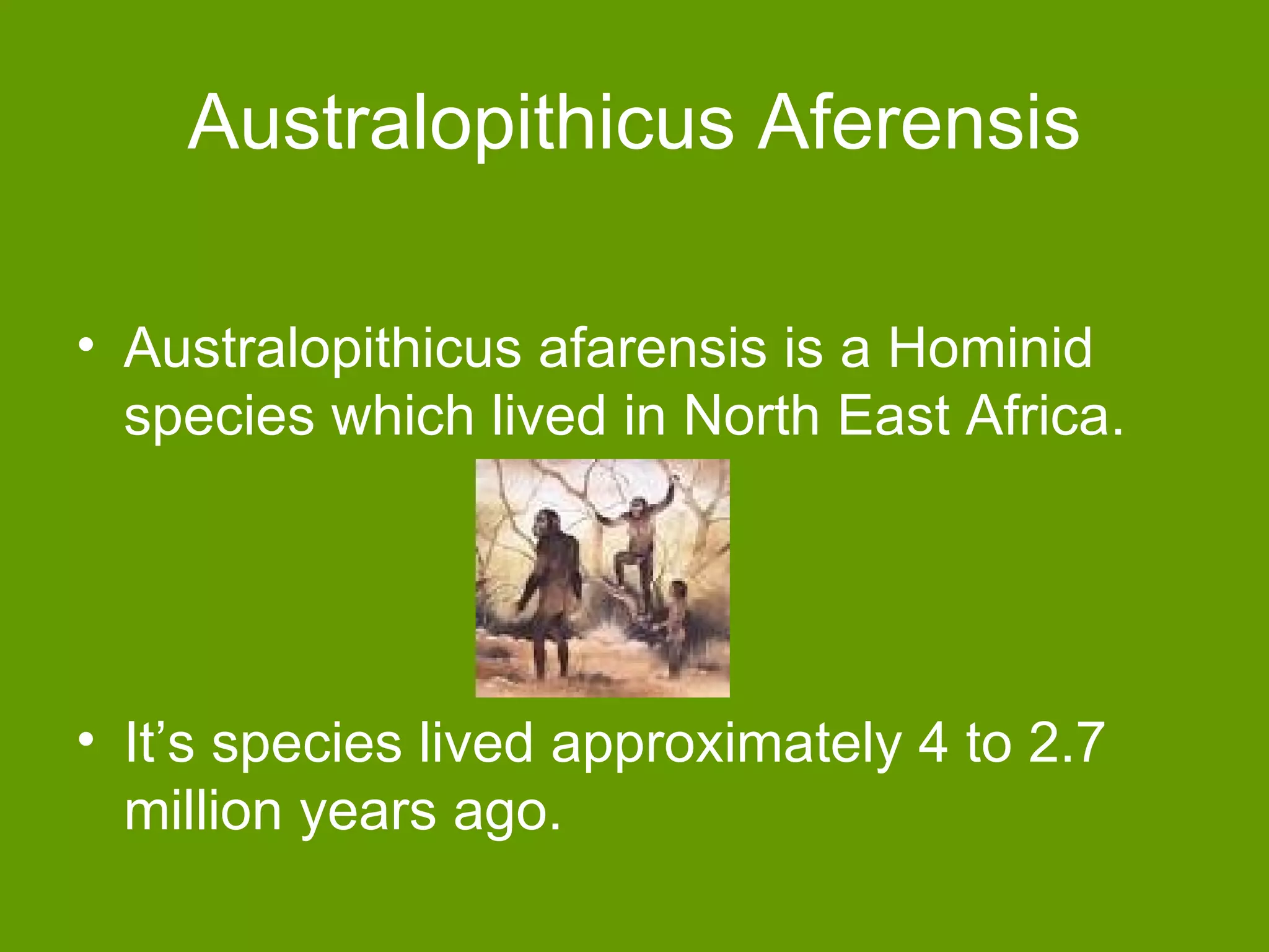 Early Humans In Africa | PPT