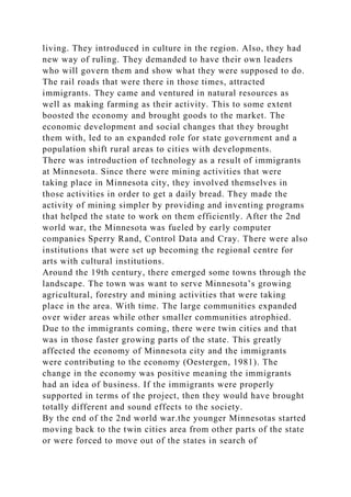 EARLY IMMIGRANT IN MINNESOTA4Early immigrant in Mi.docx