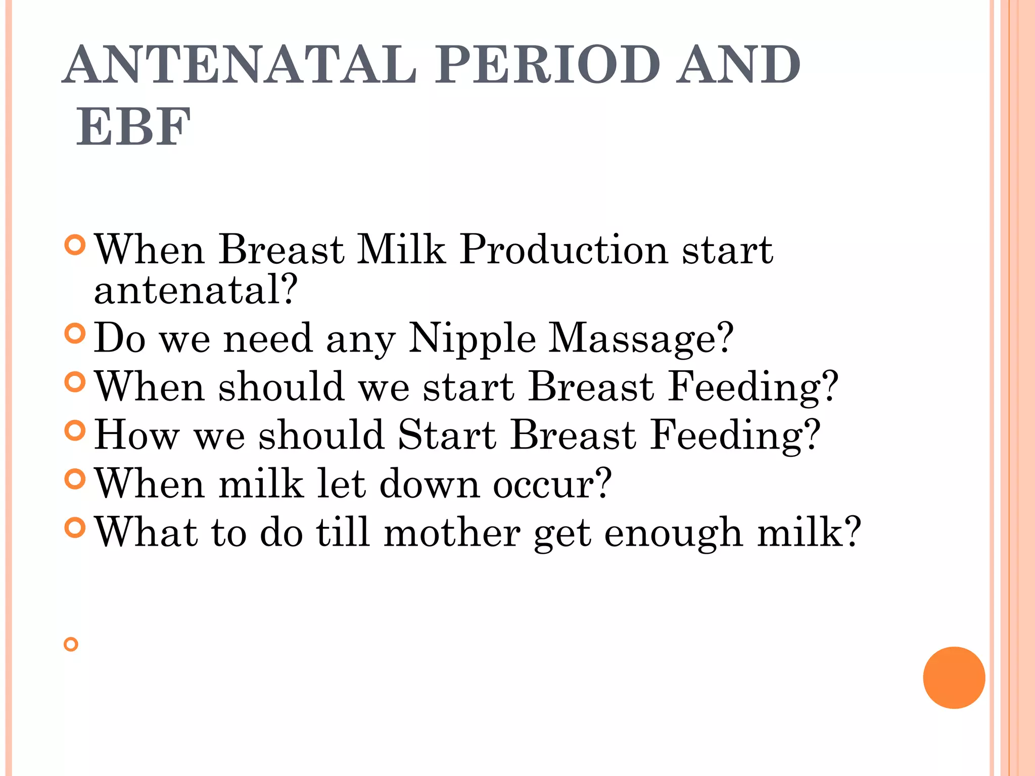Early initiation of breast feeding | PPT