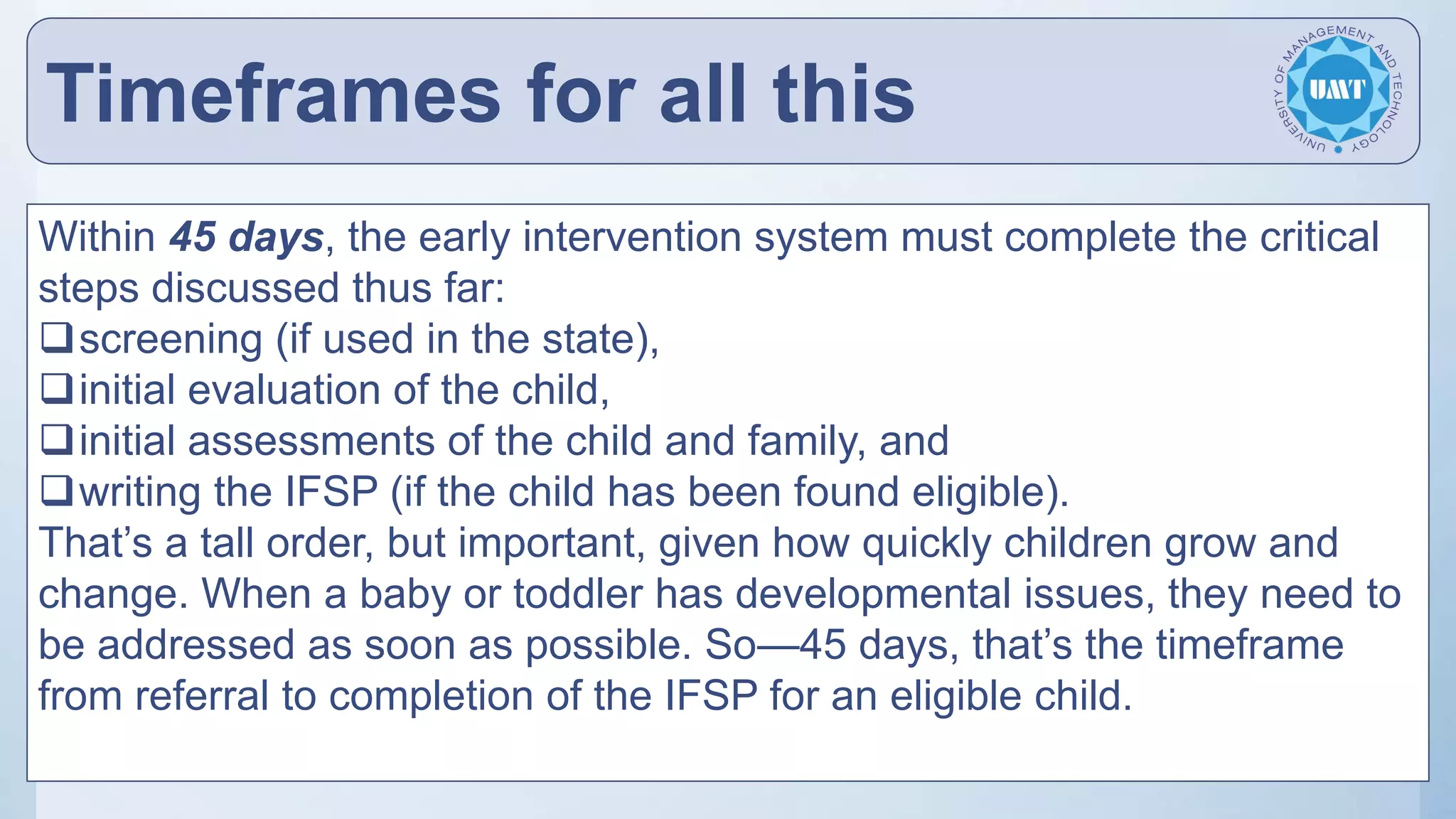 Early intervention- an Introduction | PPTX