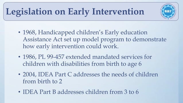 Early intervention- an Introduction | PPTX