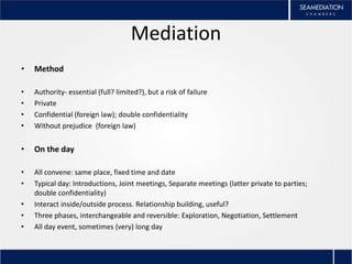 Early intervention cf. mediation presentation rhys clift | PPT