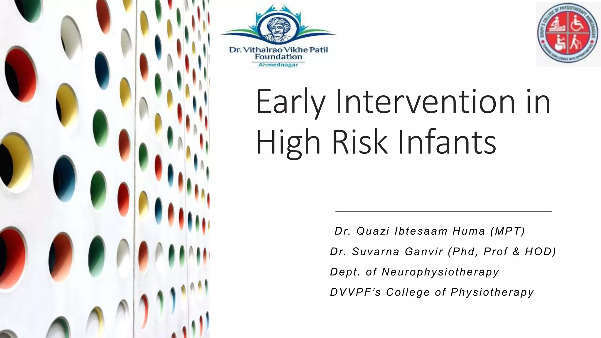 early intervention in high risk infants.pptx