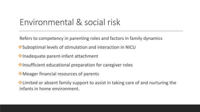 early intervention in high risk infants.pptx | Pregnancy | Reproductive ...