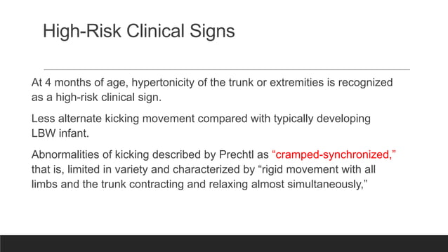 early intervention in high risk infants.pptx | Pregnancy | Reproductive ...