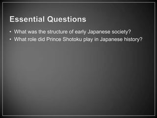 Early japanese society | PPT