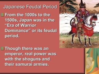 Early japan&feudalism | PPTX