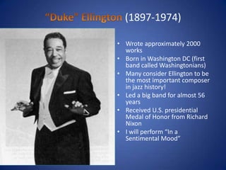 Early jazz presentation | PPTX