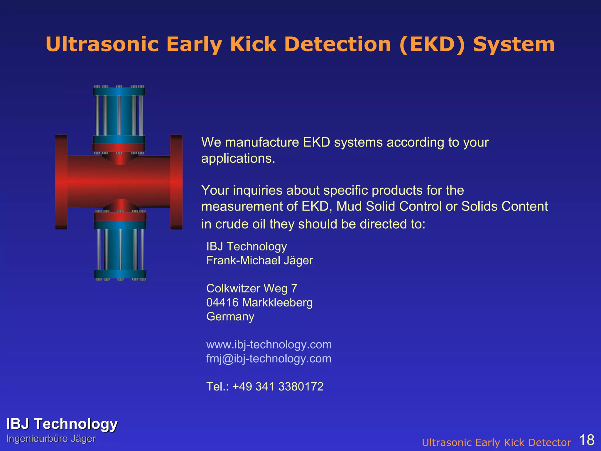 Early kick detection (ekd) system | PPT