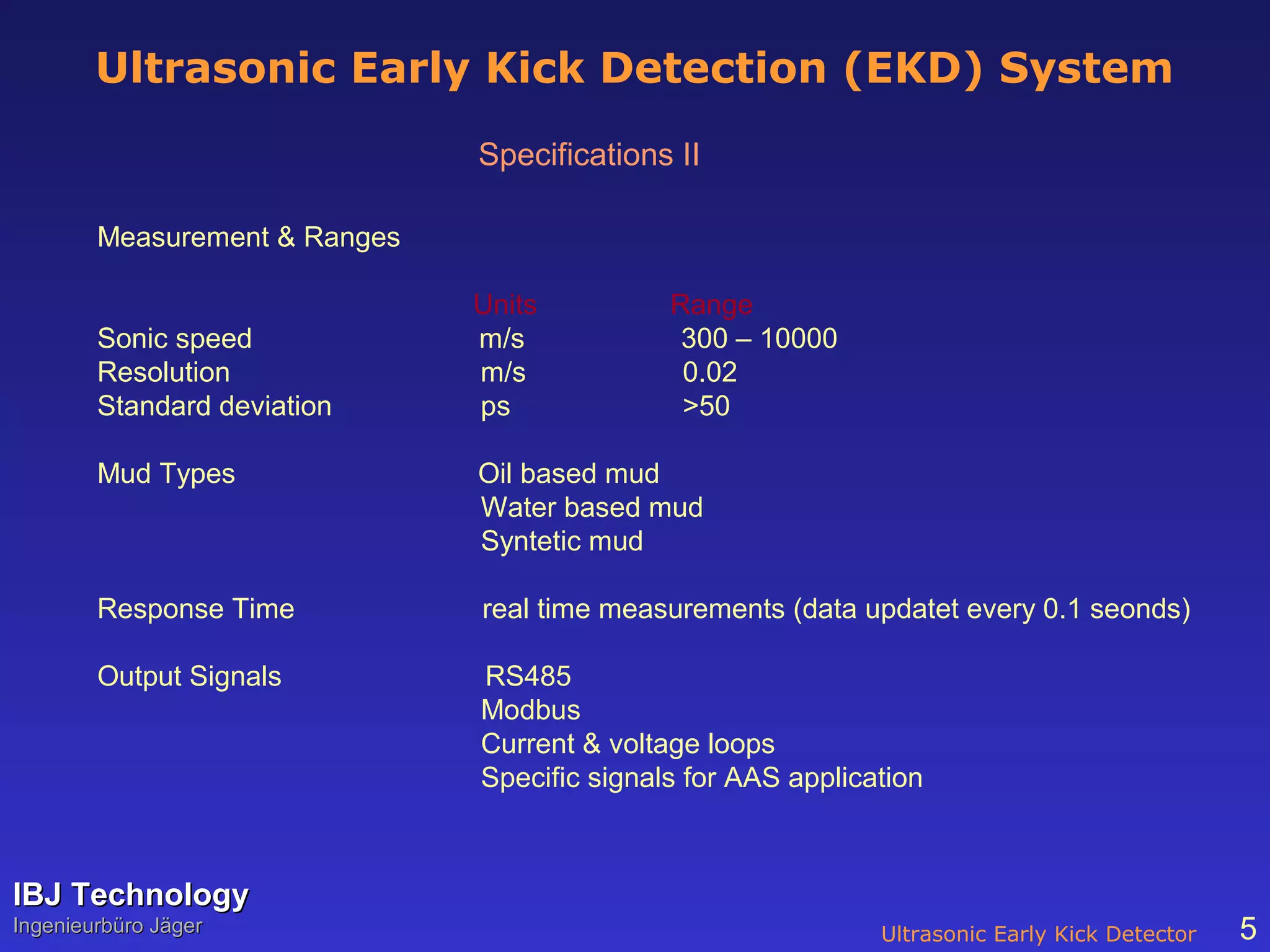 Early kick detection (ekd) system | PPT